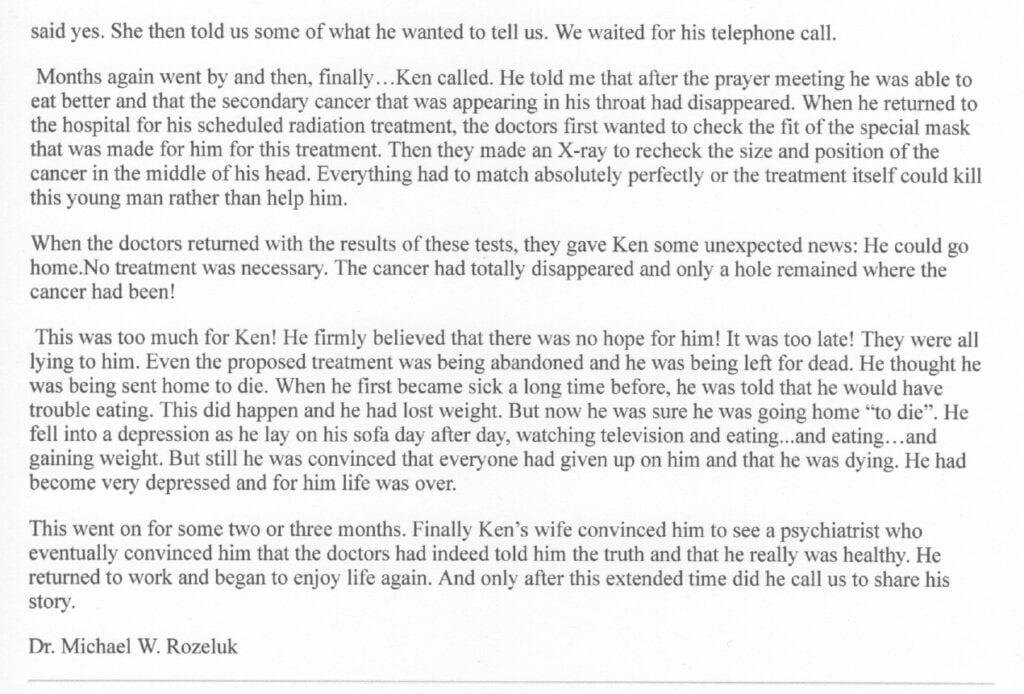 God Heals the Incredulous Too (Michael Rozeluk) - The Workers of Our ...